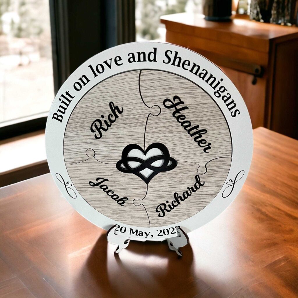 Unity Ceremony Idea - Wedding Unity Puzzle with Infinity Heart | Bridal ...